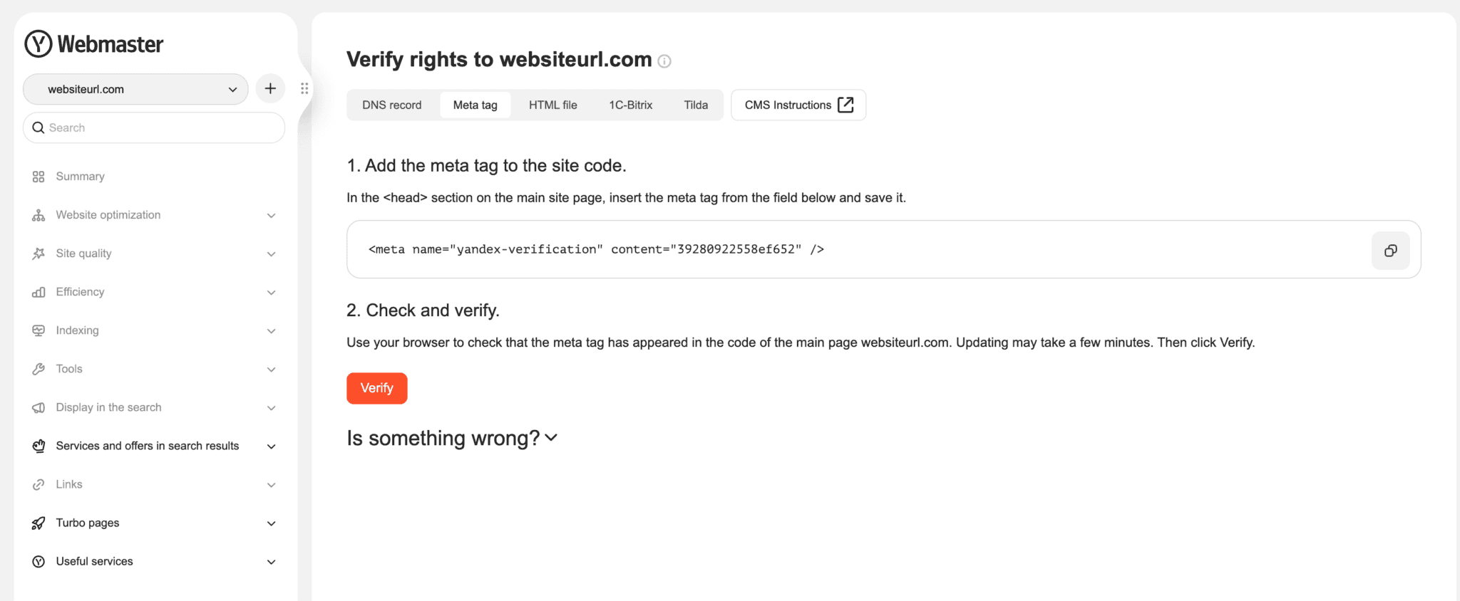 How to Verify Your Website with Yandex Webmaster Tools